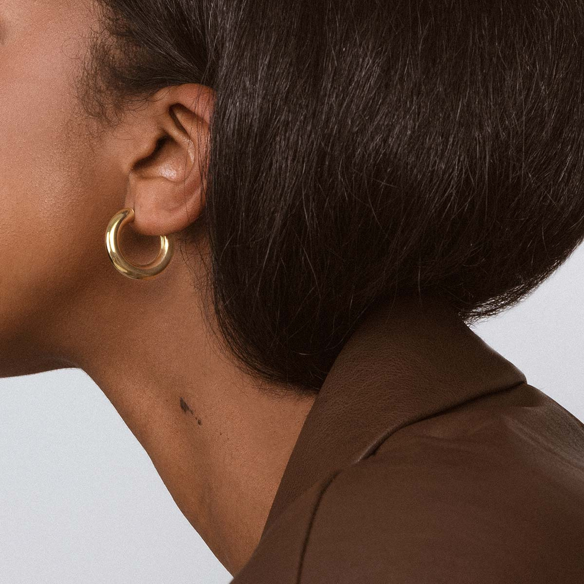 Bold Hoops Gold 25 mm Ohrringe Shop